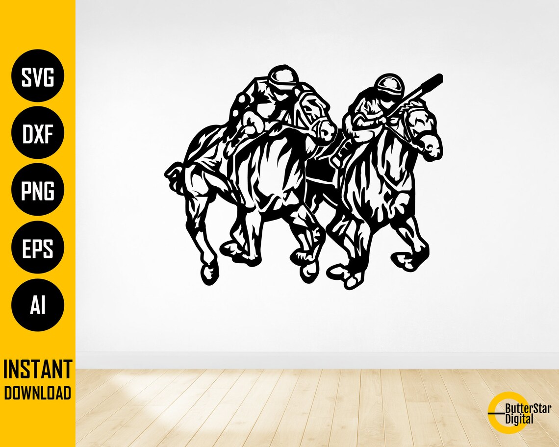 Horse Racing SVG Derby SVG Horse Race Vinyl Stencil - Etsy