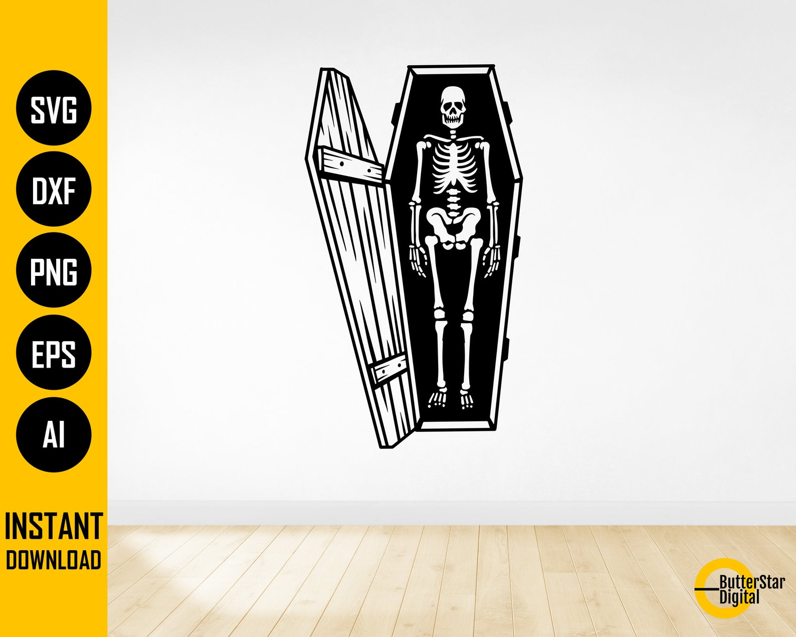 Skeleton in Casket SVG Dead Person SVG Death Grave Funeral - Etsy Ireland