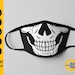 Skull BUNDLE Face Mask SVG | Skeleton Facemask | Bones Mouth Covering ...