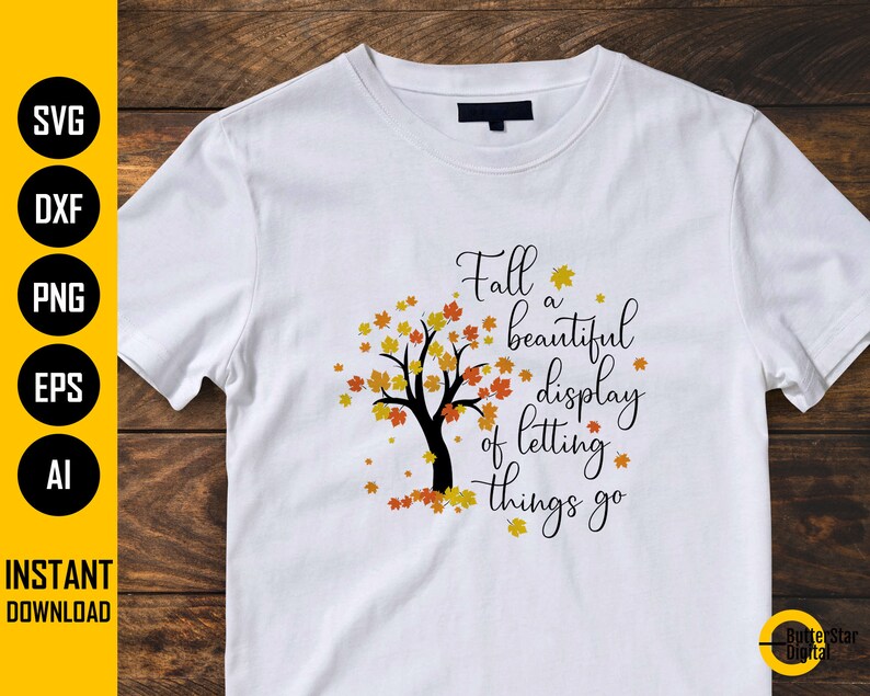 Fall Tree SVG A Beautiful Display of Letting Things Go | Etsy