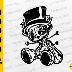 Cool Voodoo Doll SVG | Witchy SVG | Sorcery SVG | Dark Magic Mystic ...