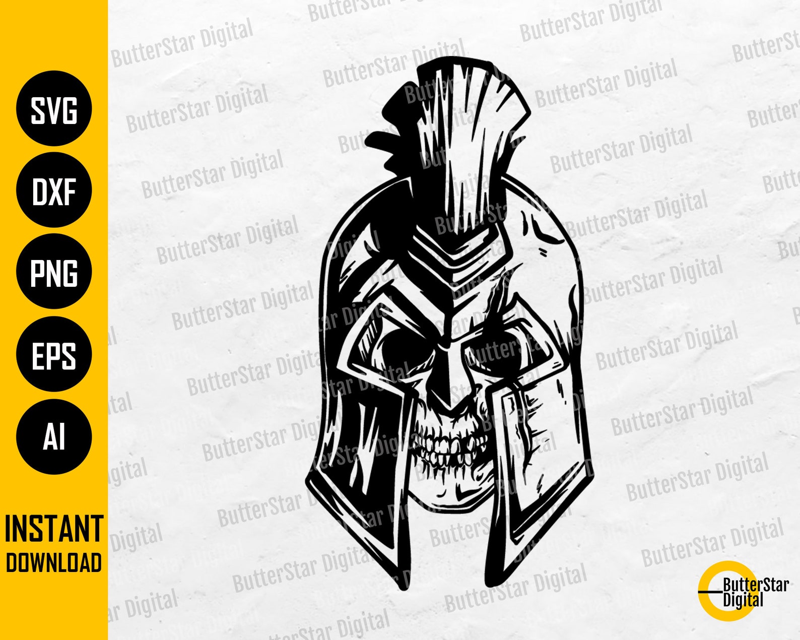 Spartan Skull SVG | Sparta SVG | War Helmet Glory Greece Hell Soldier ...