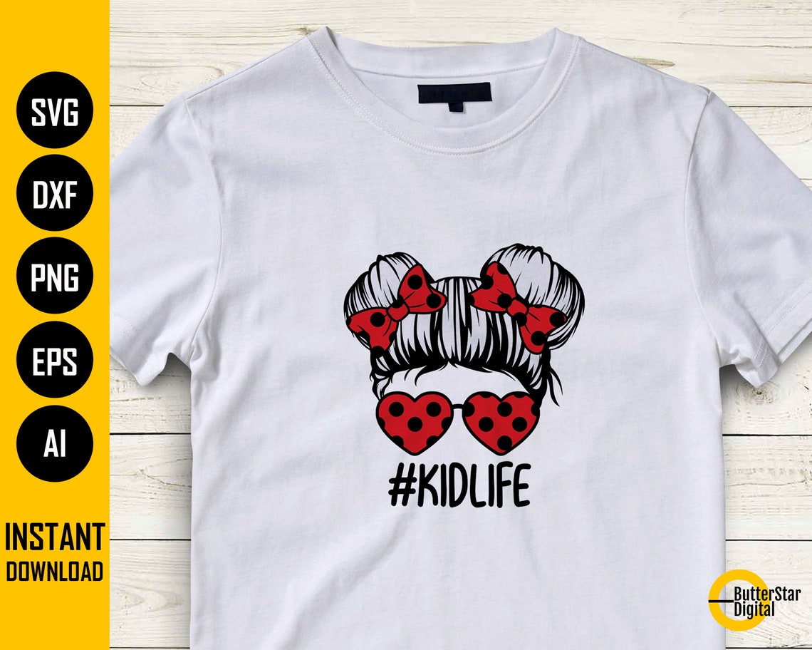 Mom Life Kid Life SVG | Ladybug Momlife SVG | Polka Dots Kidlife SVG ...