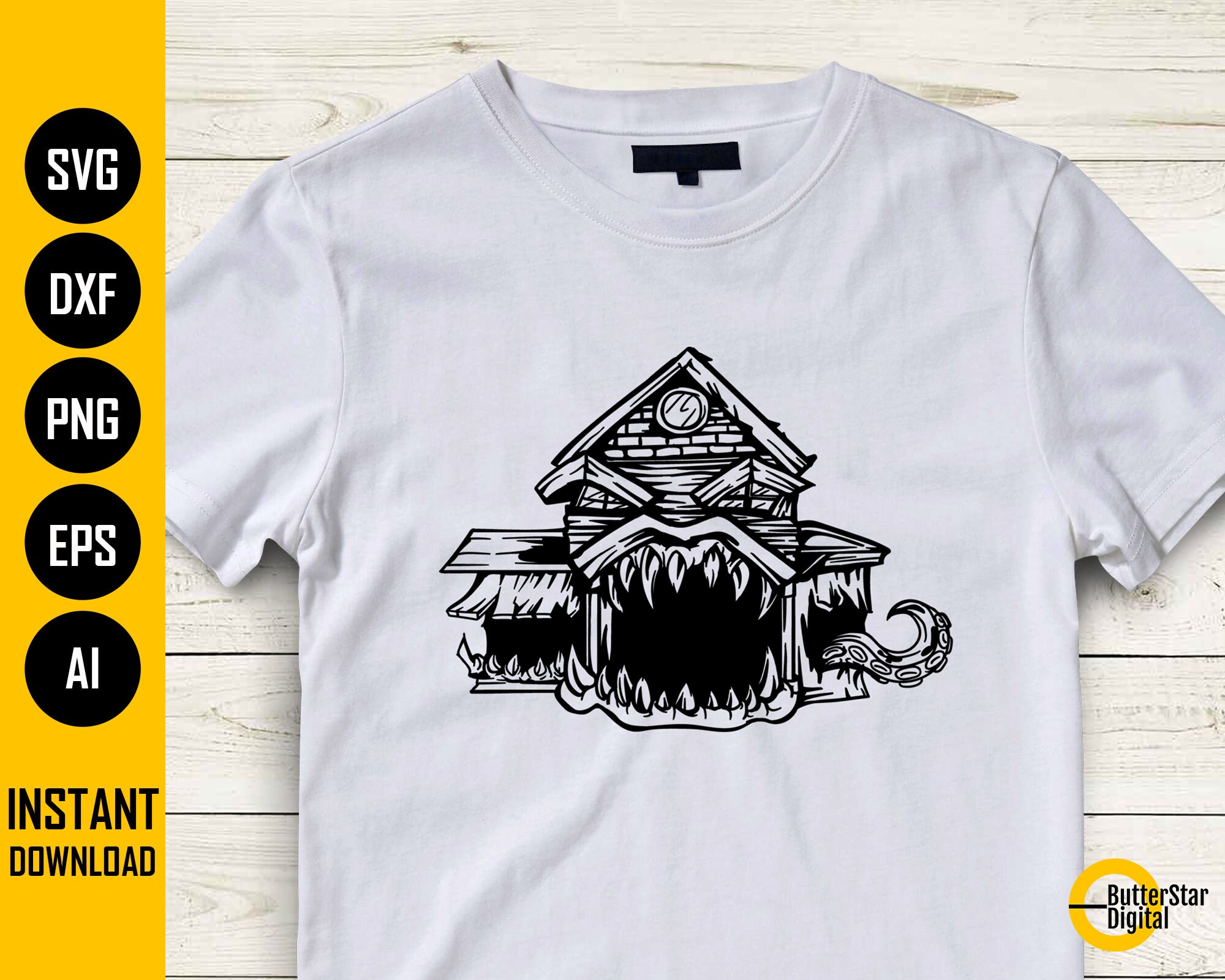 Monster House SVG | Haunted Mansion SVG | Horror SVG | Cricut Cut Files ...