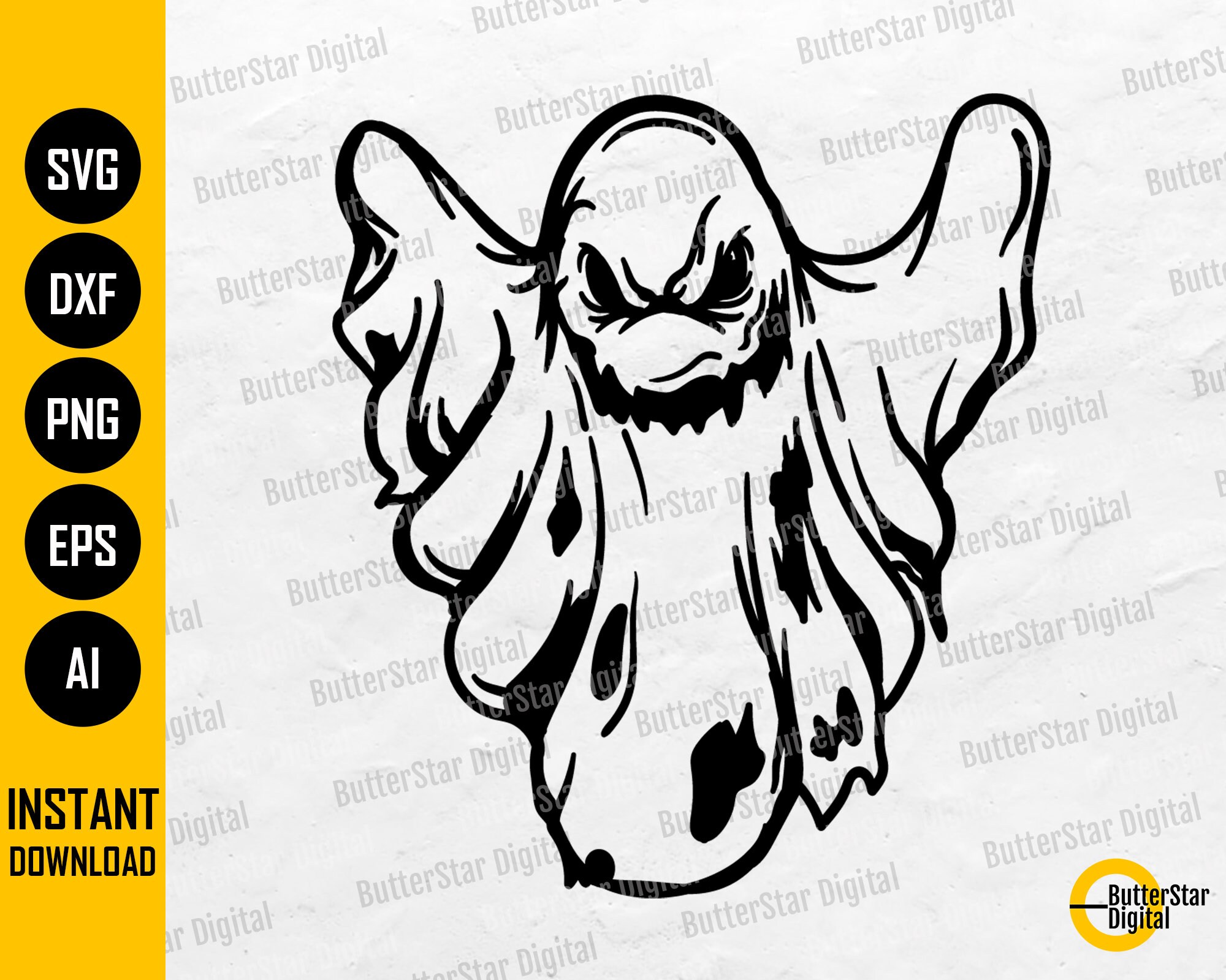 Scary Ghost SVG Spooky SVG Halloween Home Decoration Decor | Etsy