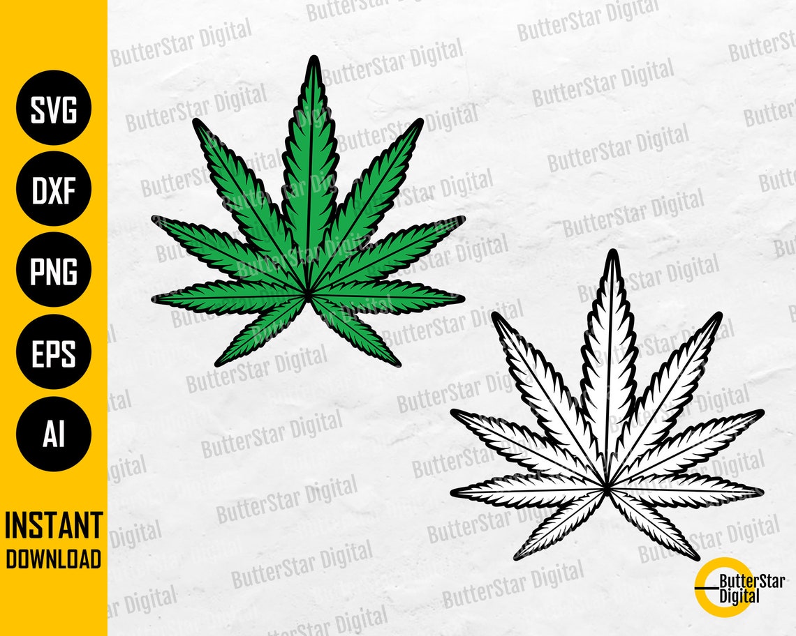 Cannabis Leaf SVG Marijuana Leaves SVG 420 Pot Weed Dope - Etsy