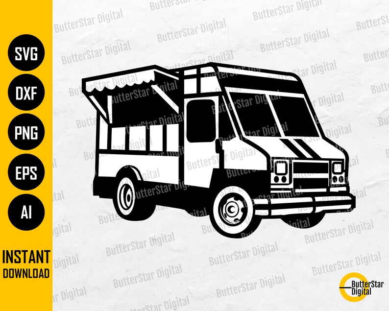 Food Truck SVG Restaurant SVG Foodie Cafe Diner Grub - Etsy