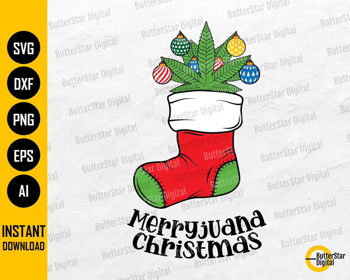 Weed Christmas BUNDLE SVG | Xmas Cannabis | Holiday Marijuana Shirt ...