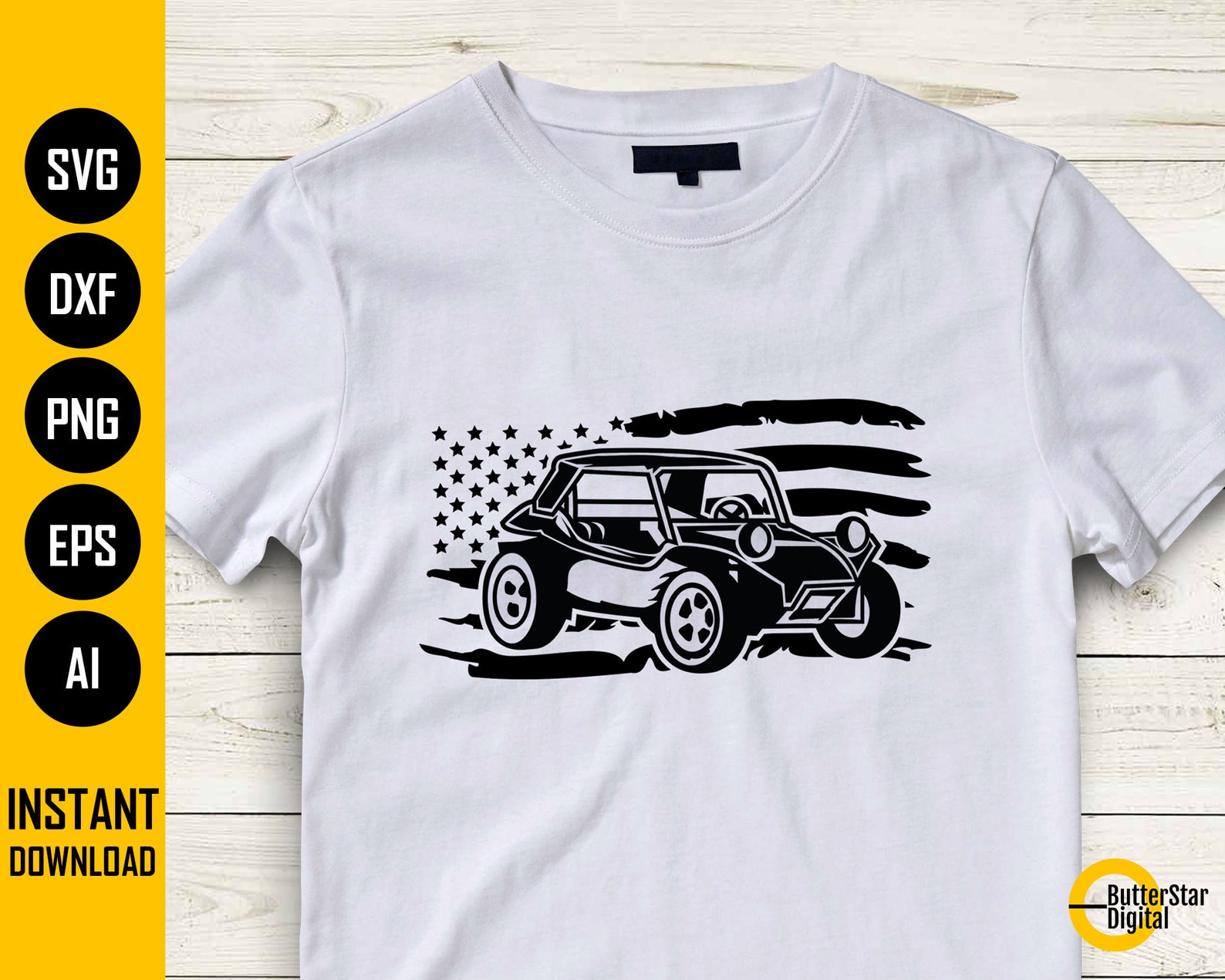 US Dune Buggy SVG ATV Svg 4 Wheels Offroad Extreme Motor | Etsy