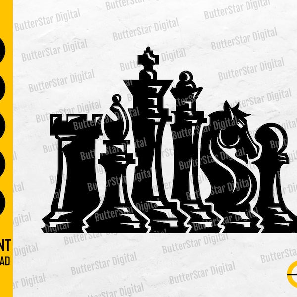 King Chess Clip Art - Etsy