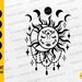 Sun and Moon SVG Astrology SVG Celestial SVG Mystical Svg Cricut ...