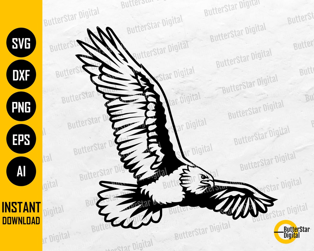 Flying Eagle SVG | Bird SVG | Forest SVG | Animal Svg | Beak Wings Soar ...