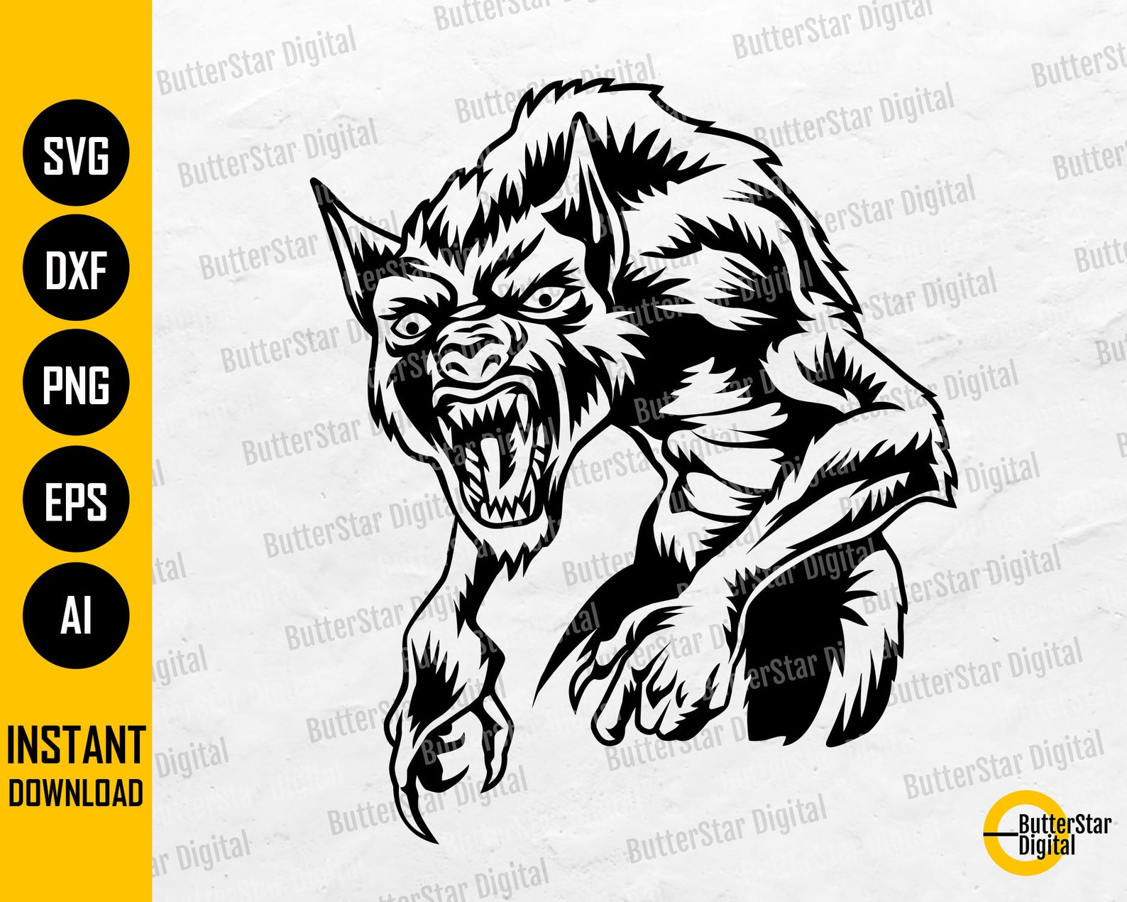 Chupacabra SVG Scary Monster SVG Monstrous Creature SVG - Etsy