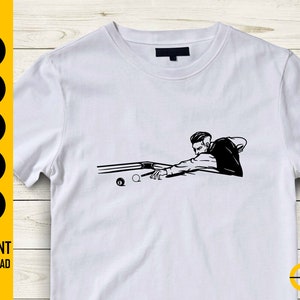 Pro Pool Player SVG | Billiard PNG | Eight Ball SVG | 8-ball Cue ...