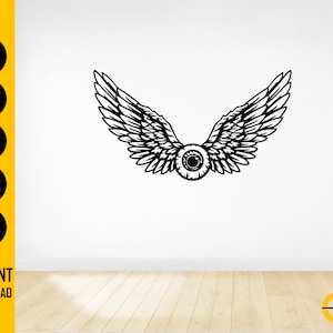 Eyeball With Wings SVG | Flying Eye SVG | All Seeing Eye SVG | Cricut ...