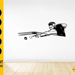 Pro Pool Player SVG | Billiard PNG | Eight Ball SVG | 8-ball Cue ...
