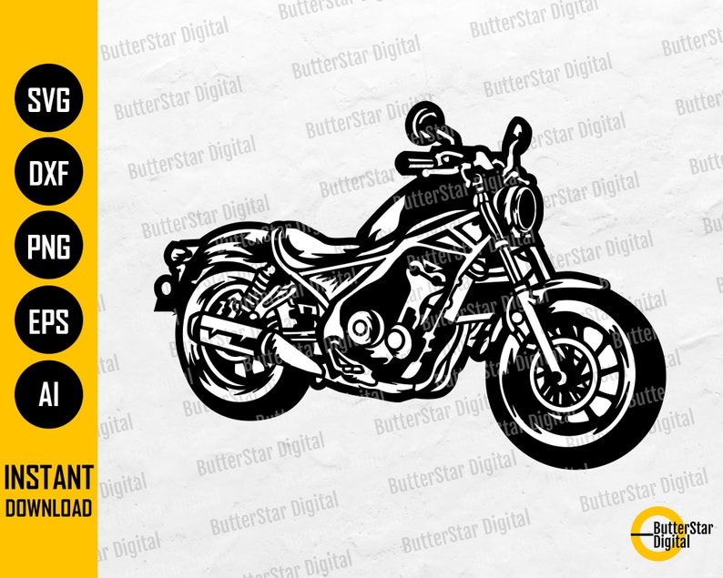 Motorcycle SVG Motor Bike SVG Chopper SVG Motorbike - Etsy