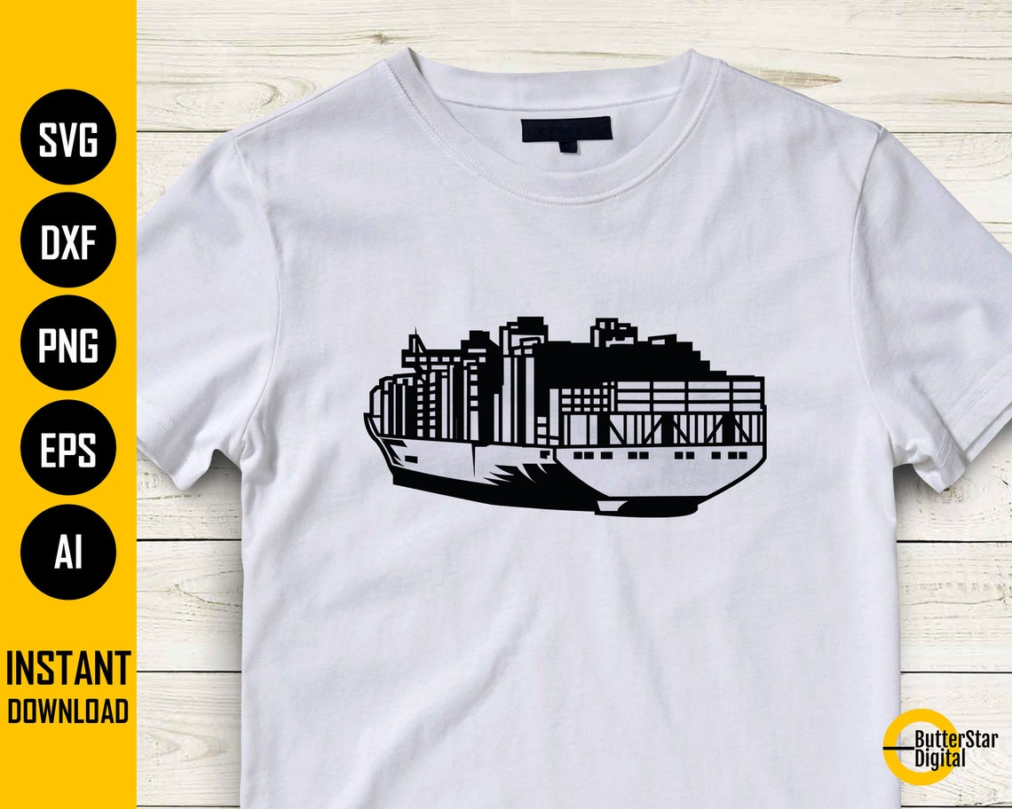 Cargo Ship SVG Container Vessel SVG Trade Freight Boat - Etsy