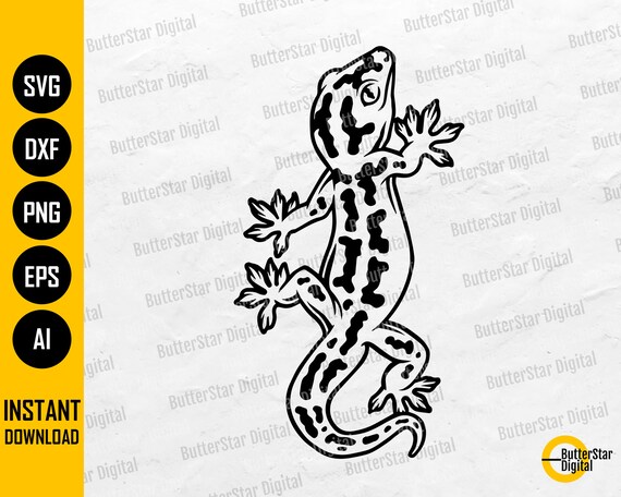Gecko SVG Lizard SVG Reptile SVG Animal Clipart Vector - Etsy