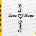 Family Cross SVG | Faith Love Hope Family SVG | Christian Decal T-shirt ...