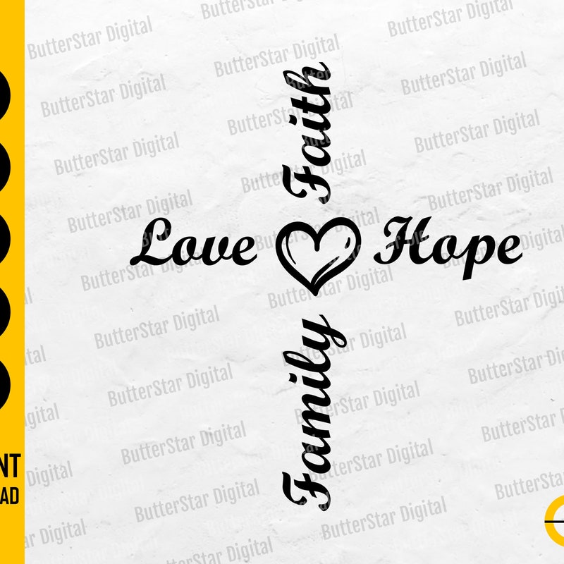 Faith Family Svg - Etsy