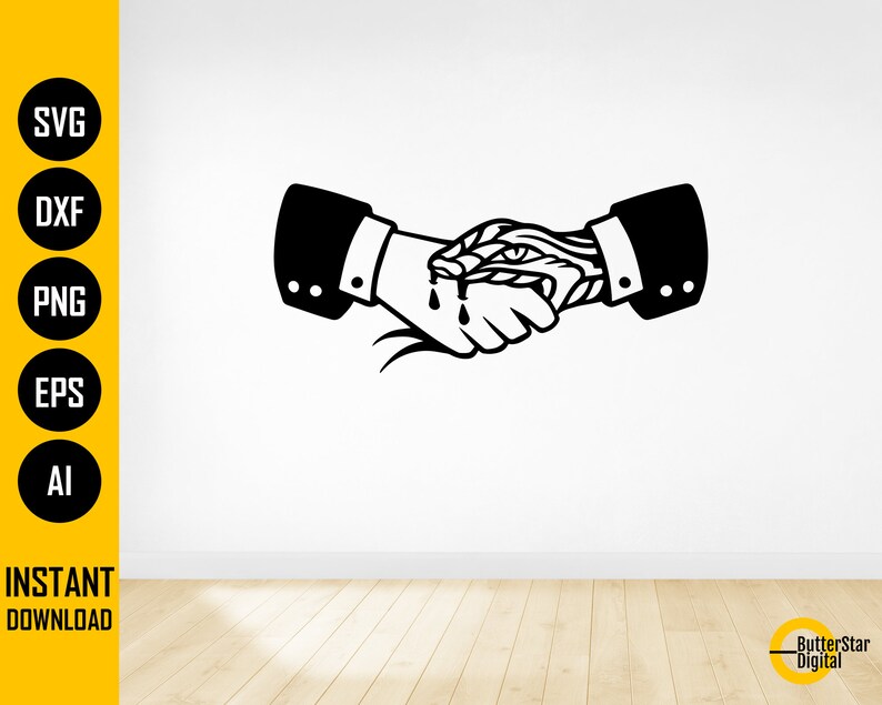 Handshake With Snake SVG | Shake Hands SVG | Animal T-shirt Decal ...