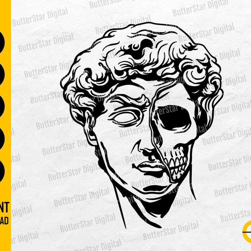 David Statue Drawing - Etsy