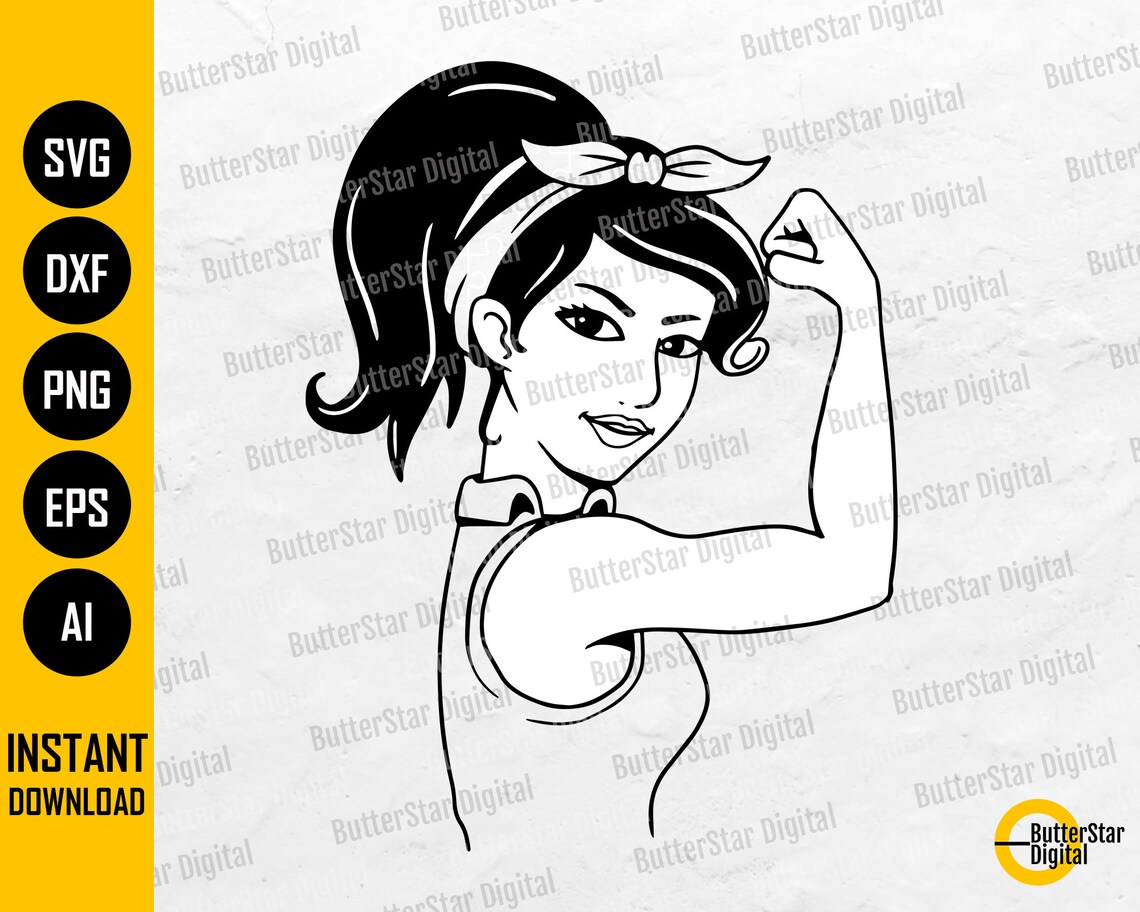 Strong Woman SVG Girl Power SVG Ladies Decal Graphics | Etsy