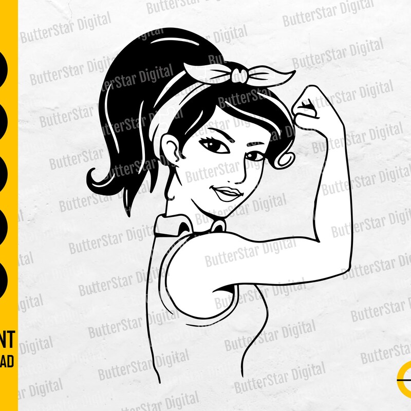 Strong Woman Svg - Etsy