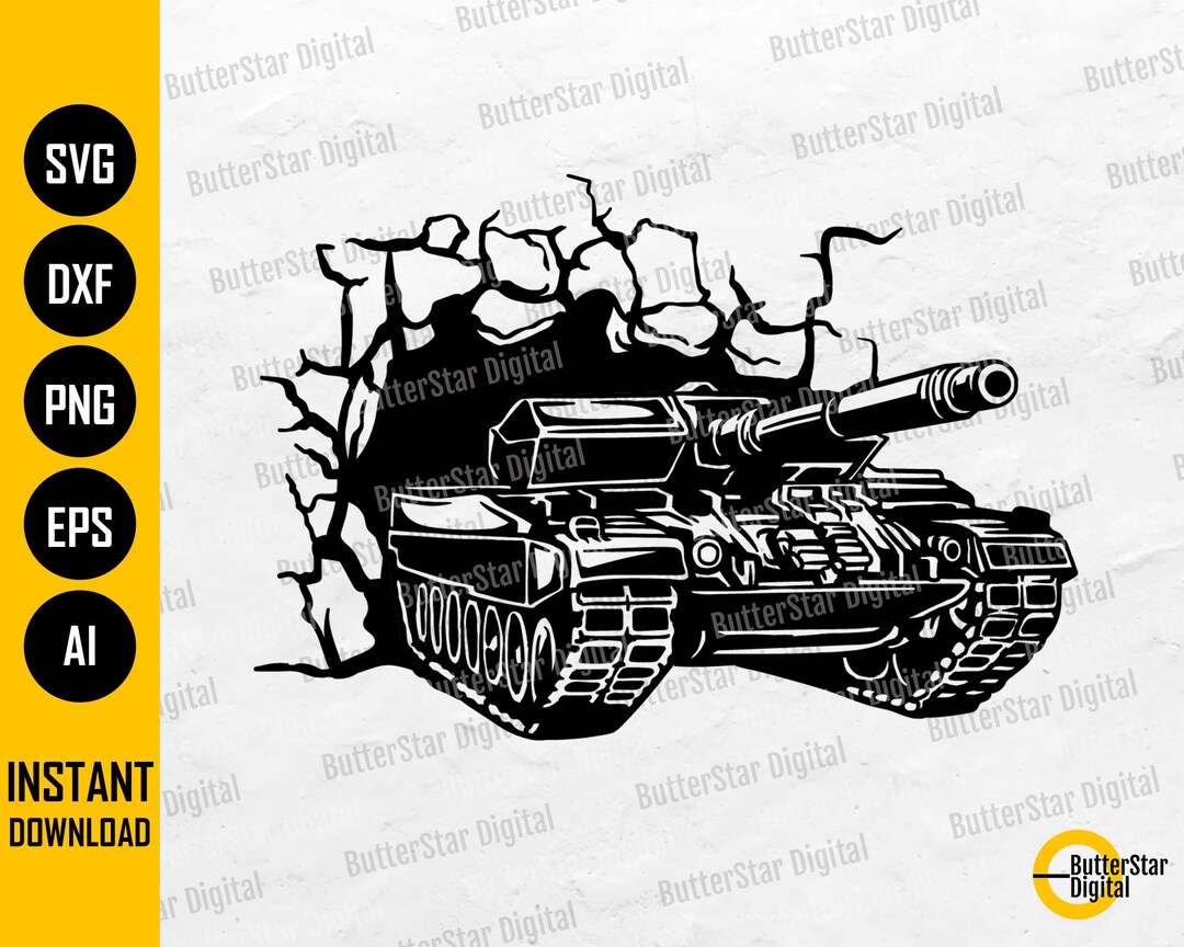 Smashing Tank SVG Army SVG Marines Attack Ambush Battle - Etsy