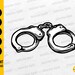 Hand Cuffs SVG Handcuffs Svg Under Arrest Criminal Crime - Etsy