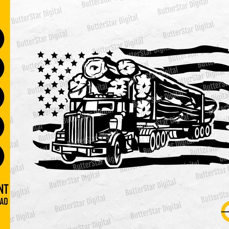 Logging Truck Flags - Etsy