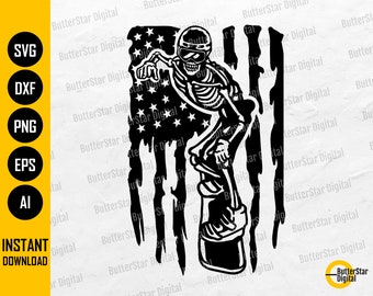 Skeleton Snowboarding Svg - Etsy