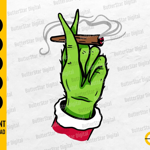 Grinch Smoke Svg - Etsy