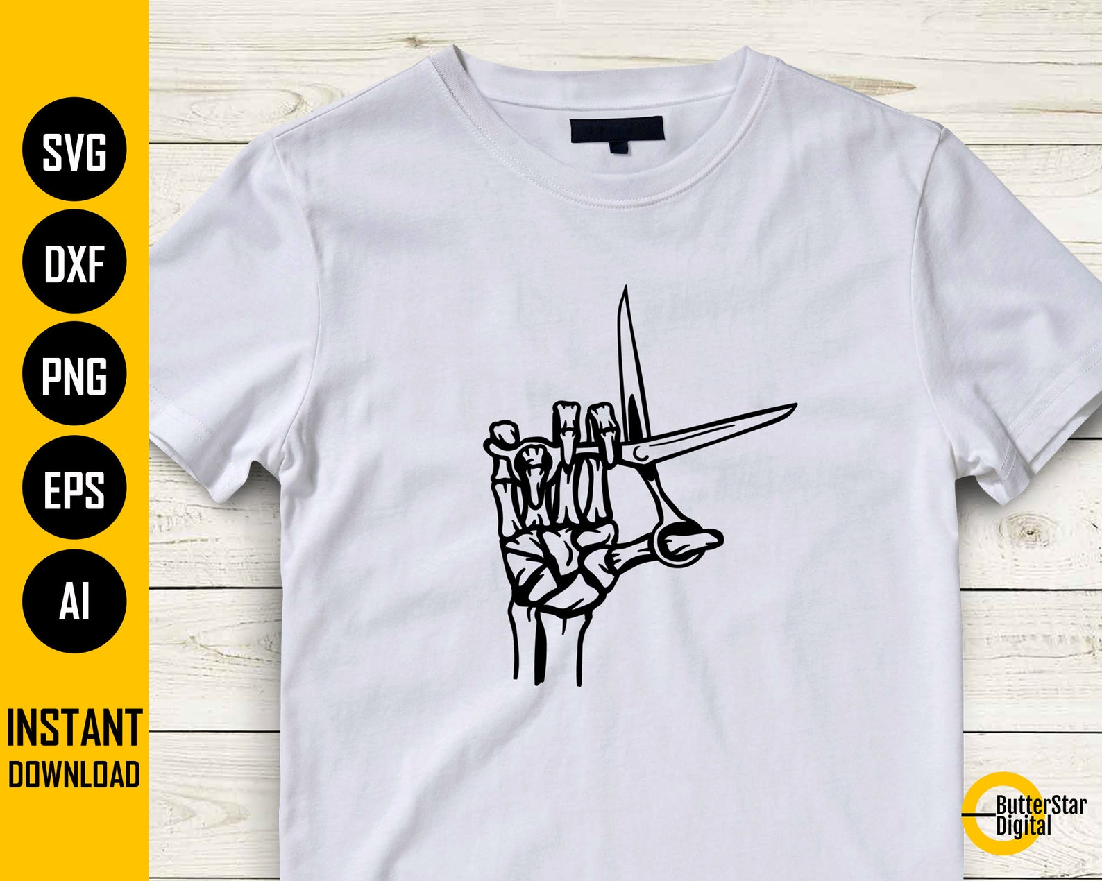 Skeleton Holding Scissors SVG Hair Stylist SVG Barber SVG - Etsy