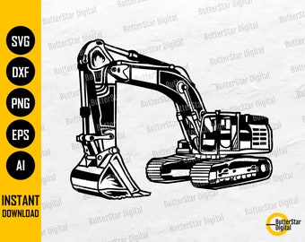Construction Machinery Svgexcavator SVG Bundleexcavator - Etsy