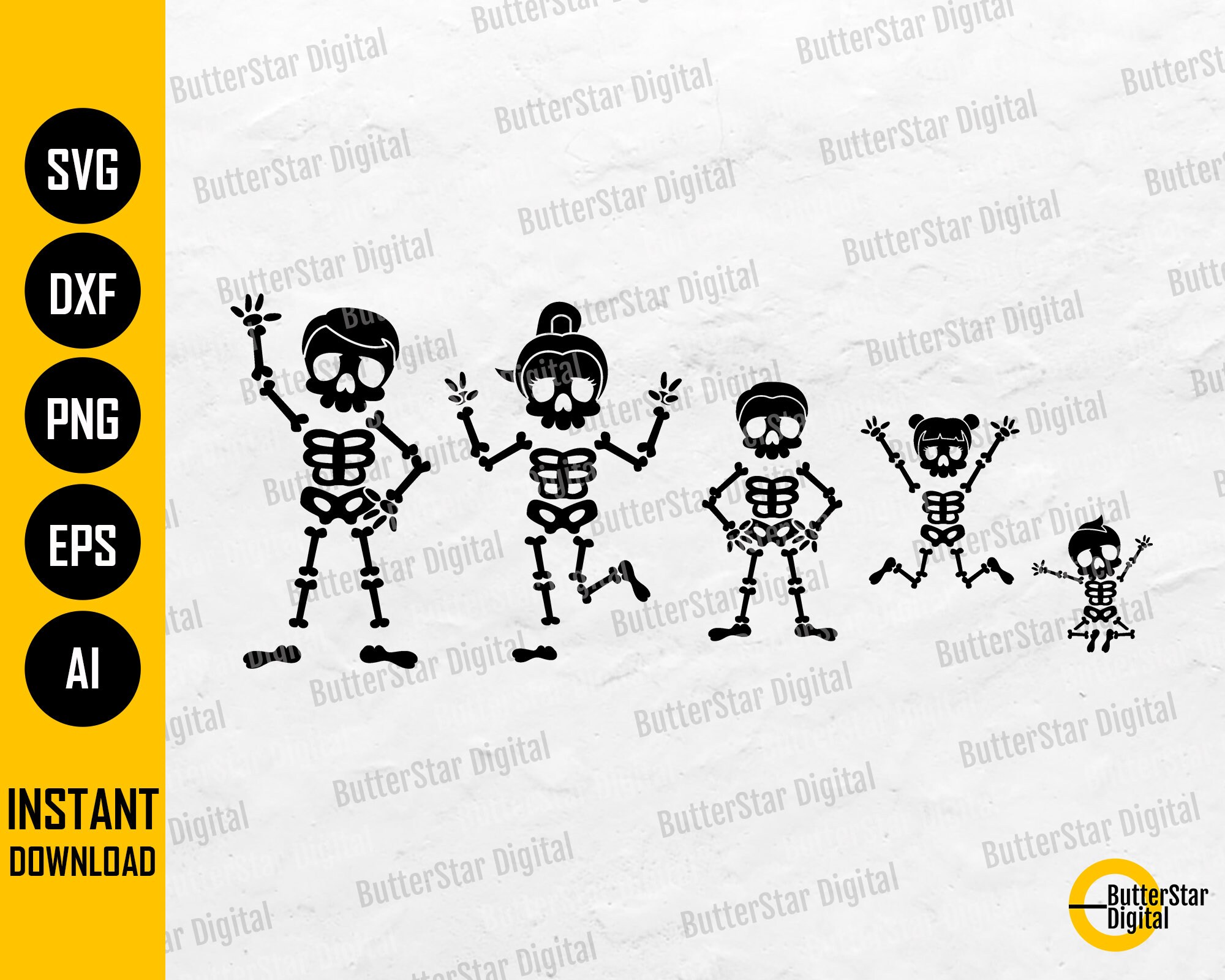 Family Stickers For Cars Vector