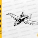 A-10 Plane SVG | Air Force Stencil Vinyl Sticker Graphics | Cricut ...