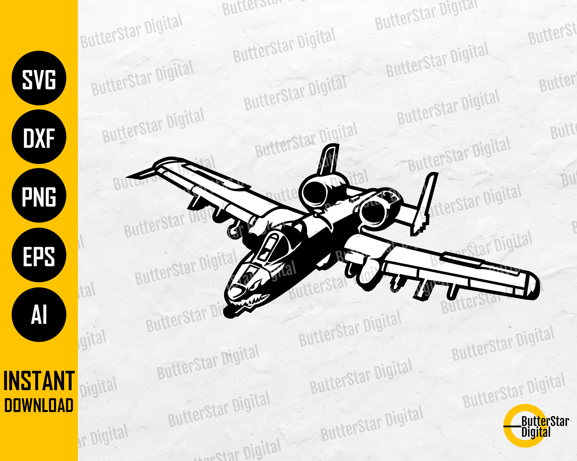 A-10 Plane SVG Air Force Stencil Vinyl Sticker Graphics - Etsy