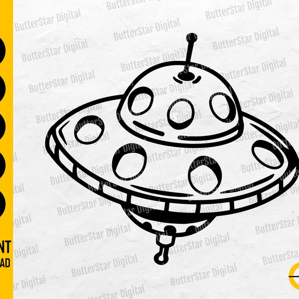 Flying Saucer Svg - Etsy