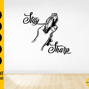 Stay Sharp SVG | Barber SVG | Clippers SVG | Razor Svg | Hair Stylist ...