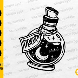 Dream Potion SVG | Sleep SVG | Celestial SVG T-shirt Stencil Graphics ...