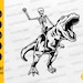 Skeleton Riding A T-rex SVG Cute Funny Prehistoric Sticker Decal T ...