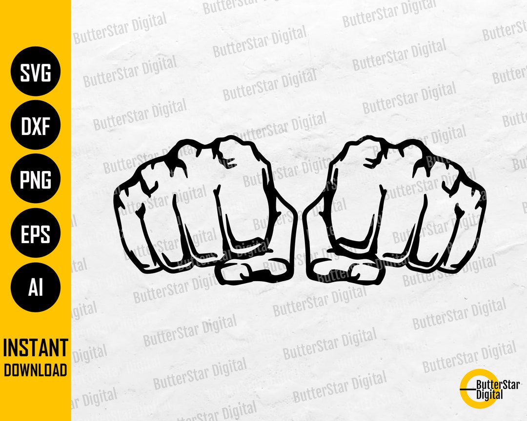 Fists SVG | Punch SVG | Fist Bump SVG | Fight Svg | Cricut Cut File ...