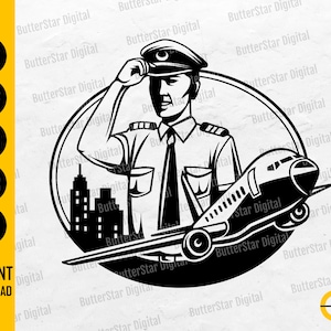 Airline Pilot SVG | Aviation T-shirt Decals Sticker Gift Graphics ...