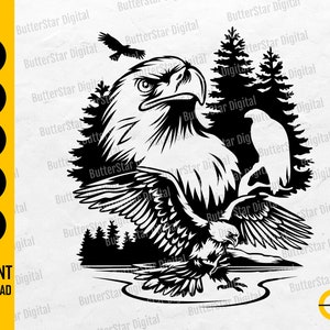 Eagle SVG | Flying Bird SVG | Forest Animal T-shirt Decal Graphics ...