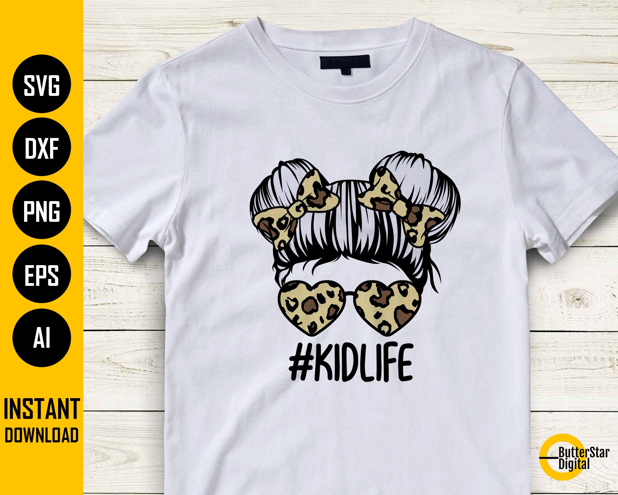 Mom Life Kid Life SVG Mom Life SVG Momlife SVG Leopard Mom | Etsy