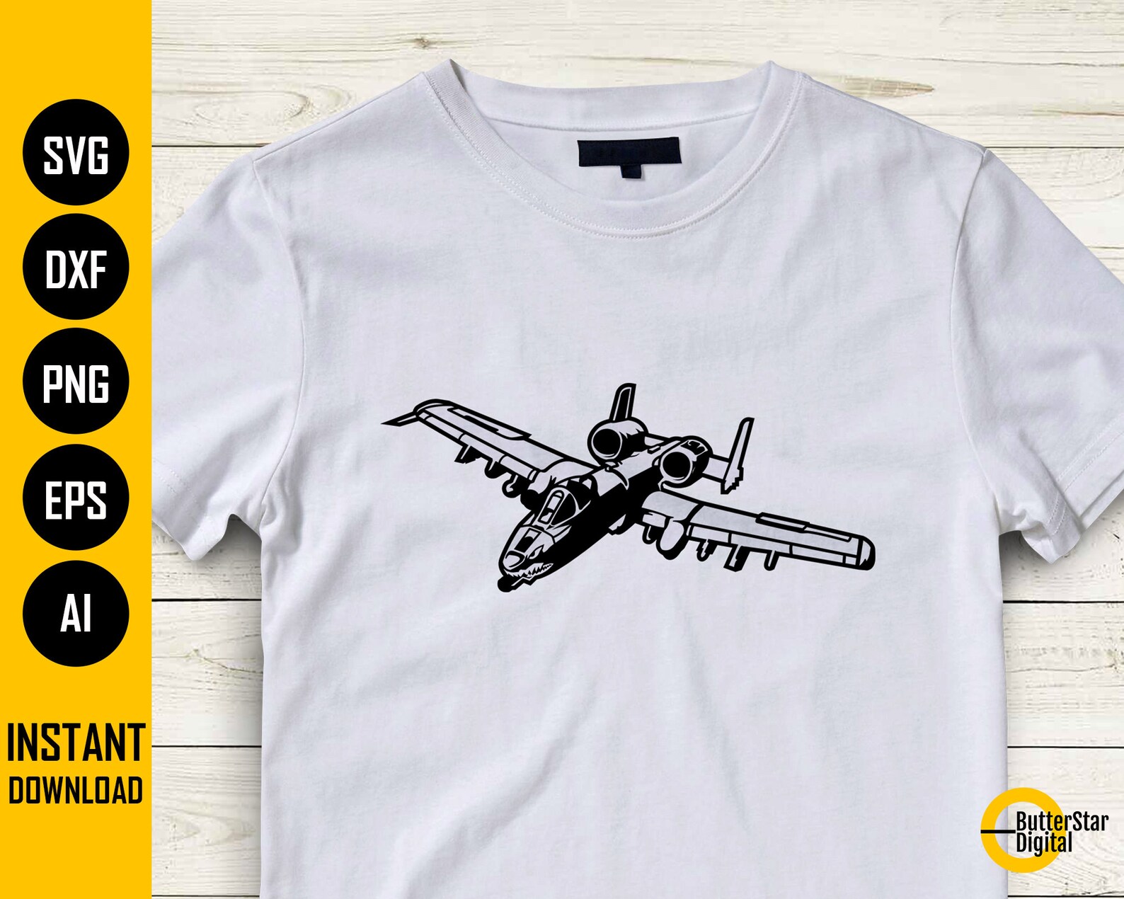 A-10 Plane SVG | Air Force Stencil Vinyl Sticker Graphics | Cricut ...
