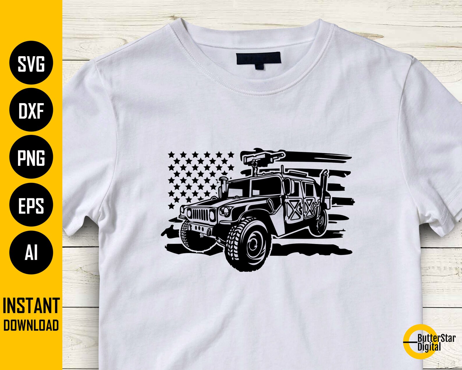 US Army Humvee SVG USA Military Svg American Truck Shirt | Etsy