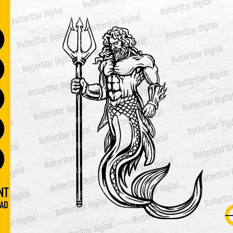 King Neptune Art - Etsy